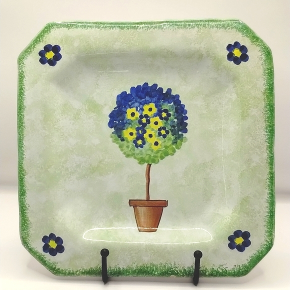 Starbucks | Other | Starbucks Topiary Ceramic Square Plate Made In ...